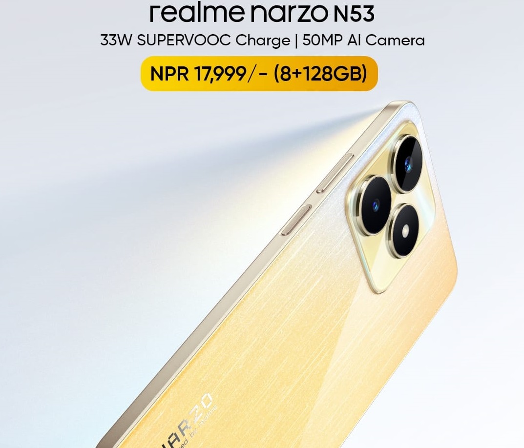 रियलमीको अहिलेसम्मकै सबैभन्दा स्लिम मोडल रियलमी १० नेपाल आउँदै « notebazar